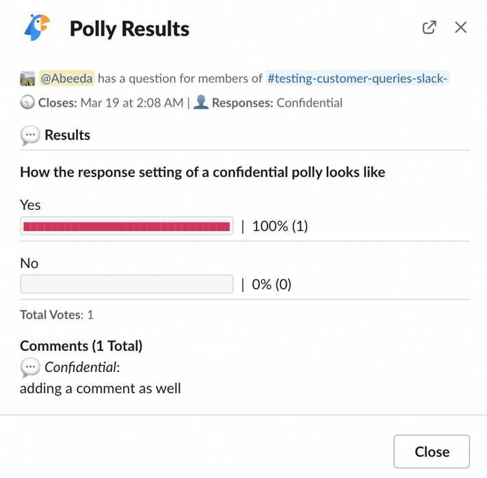 Response Anonymity Settings